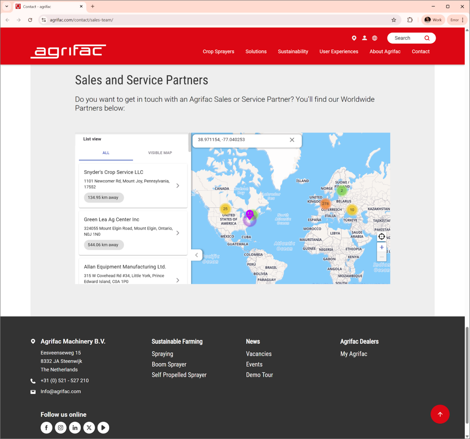 Agrifac × Mapsly: Bringing order (and a live map) to a 20,000-account universe - Mapsly