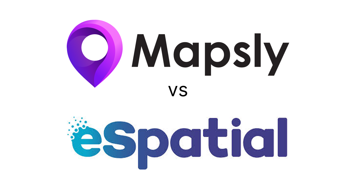 Mapsly vs eSpatial - Mapsly